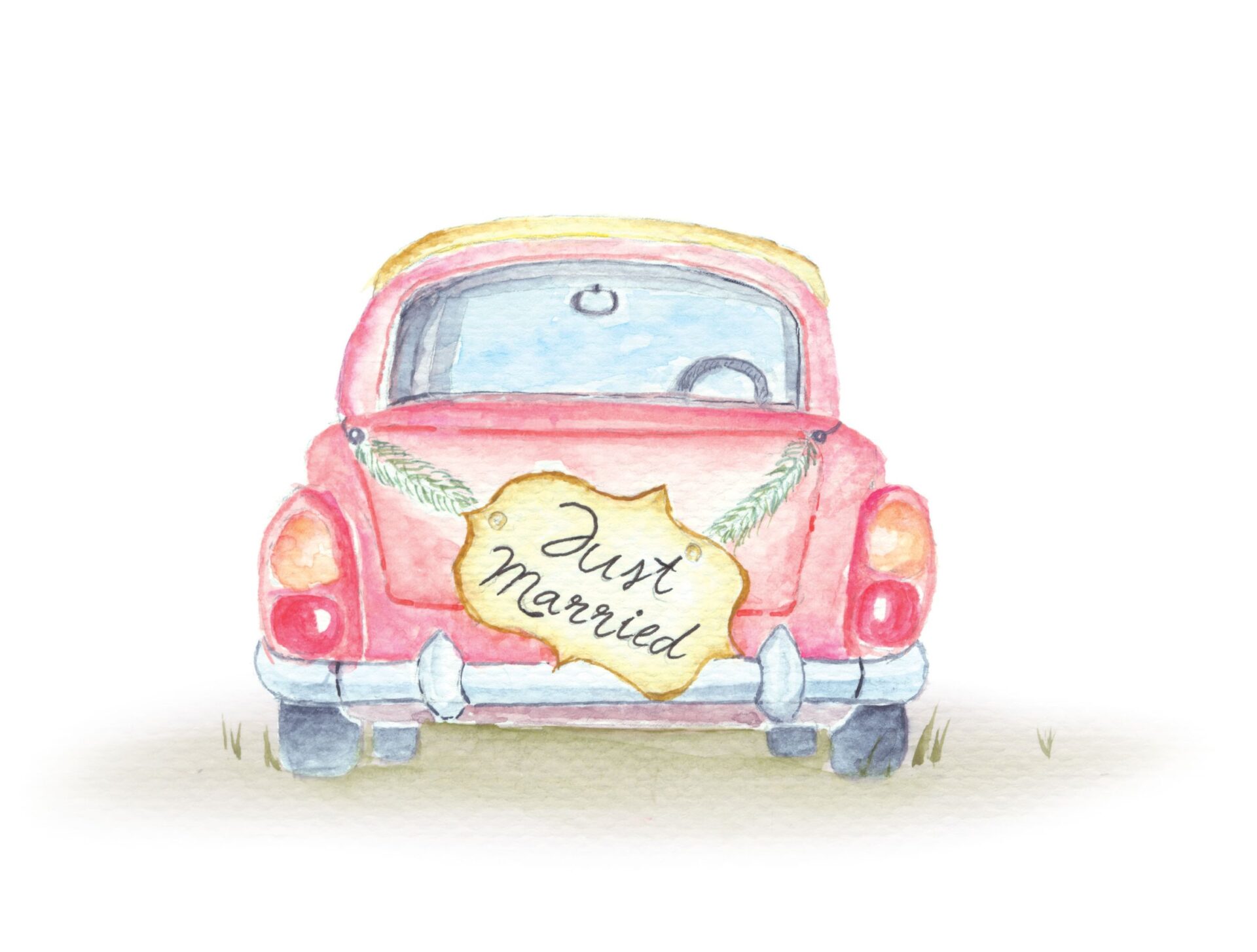 Here's How to Decorate the "Just Married" Car